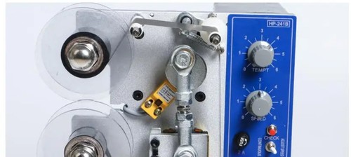 Semi Automatic Hot Stamp Coding Machine Ribbon Character Code Printer | eBay