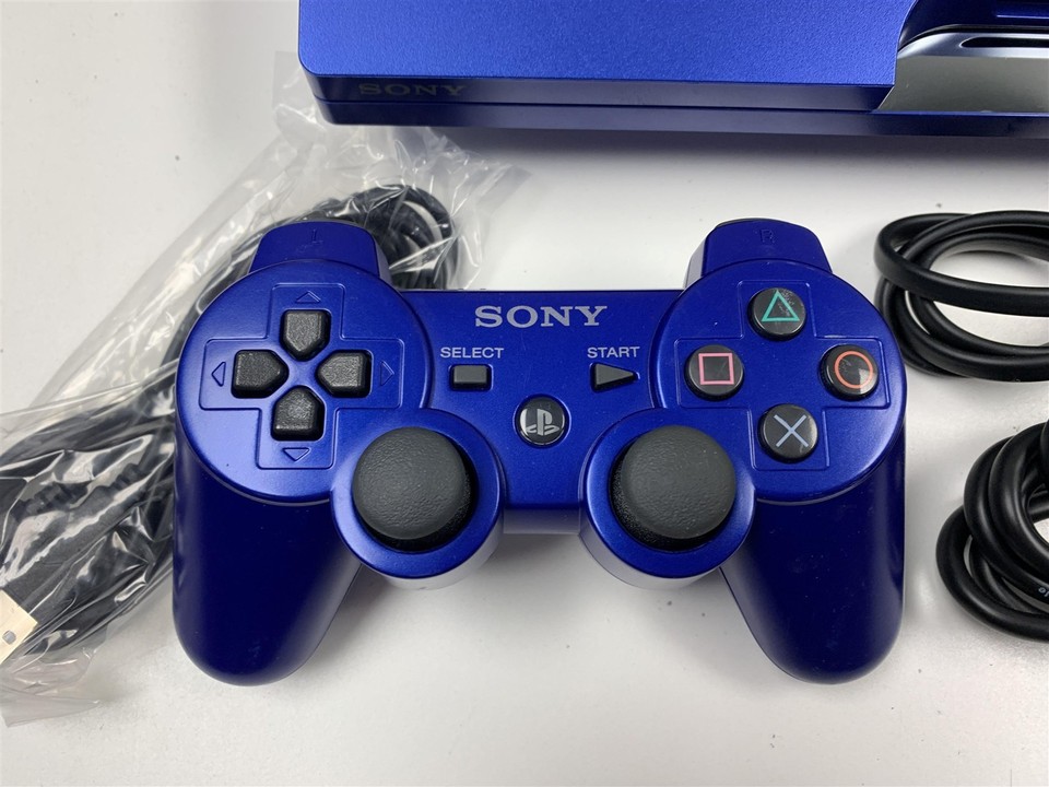 Sony PS3 Slim 250GB Splash Blue Special Edition Bundle Matching ...