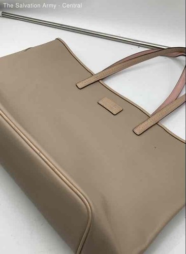 Coach Womens Tan Leather Inner Pockets Double Handle Rectangle Shape ...