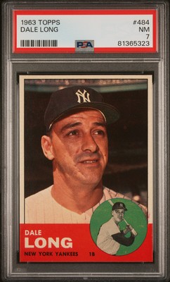 1963 TOPPS #484 DALE LONG PSA 7 | eBay