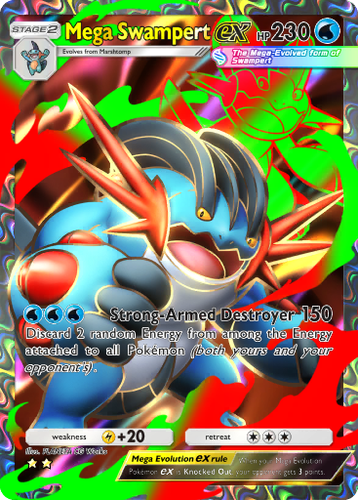 Pokemon Pocket TCG Card 2 Star Full Art Mega Swampert EX Fantastical ...