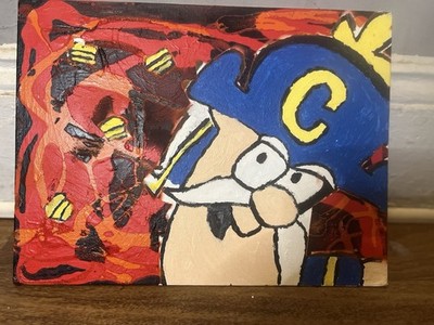 Hand-Painted Cartoon-Inspired Acrylic Art on Canvas | eBay