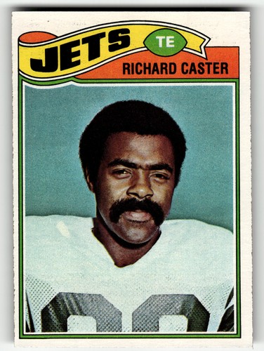 1977 Topps FOOTBALL Richard Caster #512 New York Jets HIGH GRADE BEAUTY ...