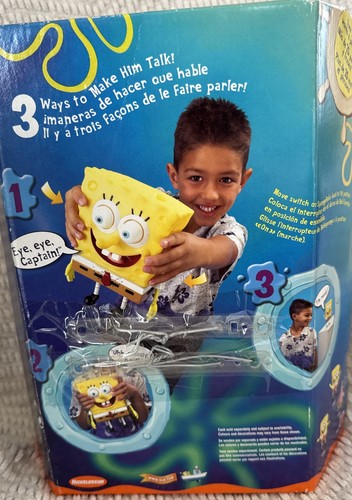 NIB 2002 Nickelodeon Mattel Eye-Poppen’ SpongeBob Squarepants Action ...