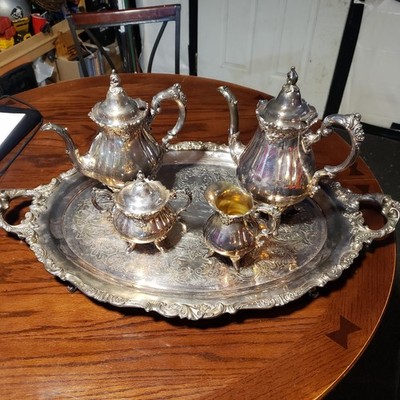 Tea/Coffee Pots & Sets - Baroque Silver Plated