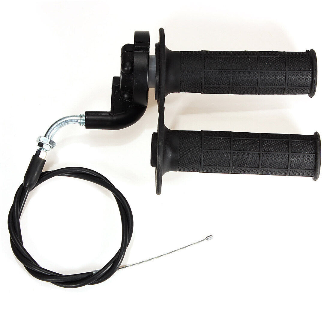 PIT DIRT BIKE QUICK ACTION THROTTLE TWIST GRIPS & CABLE SET 110cc 125cc ...