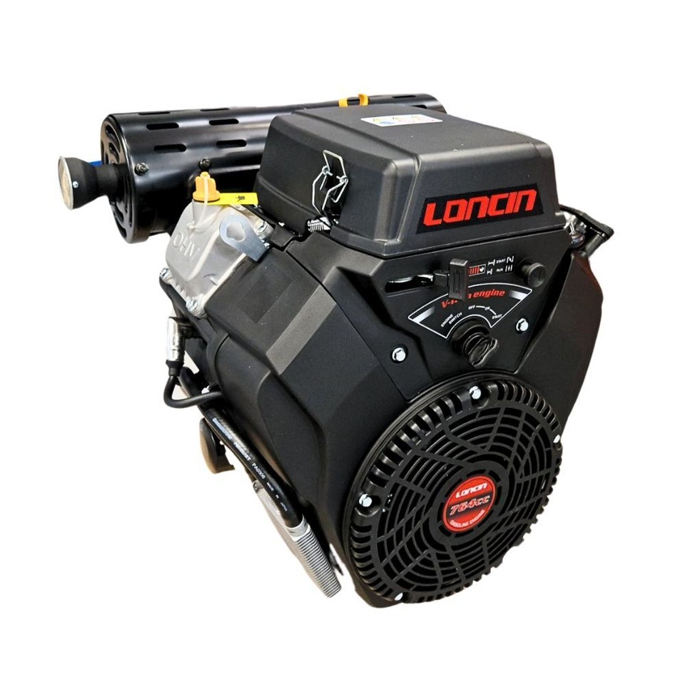 Loncin 24 HP Twin Engine 4 Stroke Air Cooled Petrol Engine Electric ...