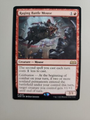 MTG Raging Battle Mouse Wilds Of Eldraine 0143 Regular Rare | eBay