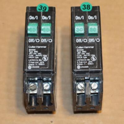 One New Eaton Cutler Hammer BD3030 Tandem 1 Pole 30 Amp Plug In Breaker ...