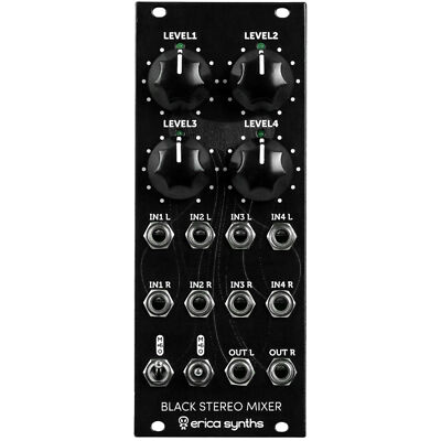 Erica Synths Black Stereo Mixer V3 Eurorack Synth Module | eBay