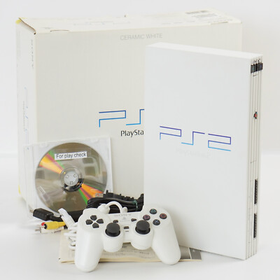 PS2 CERAMIC WHITE Console SCPH-50000 CW Tested System Playstation 2 ...