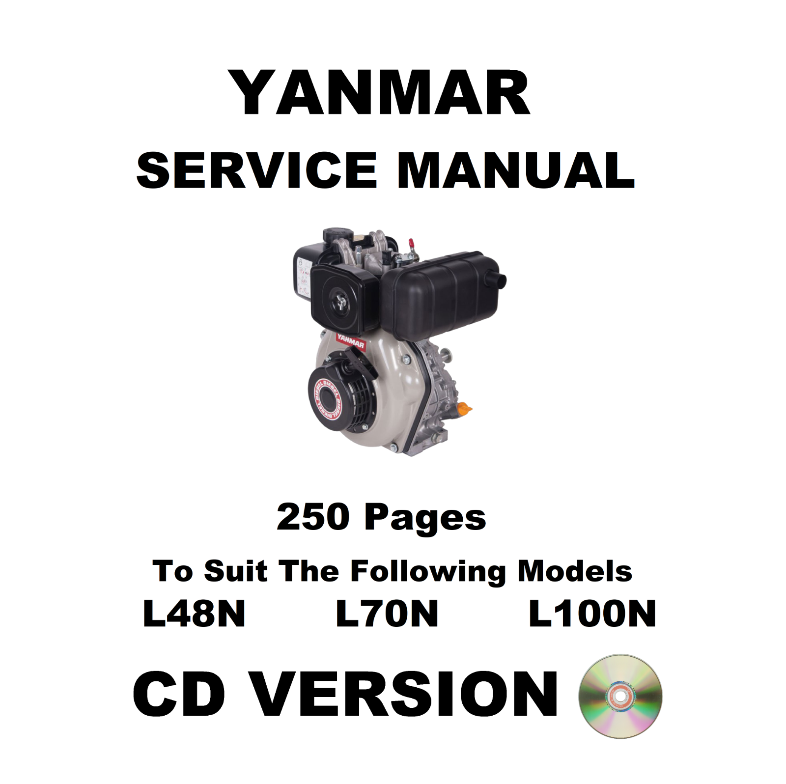 Yanmar L48N / L70N / L100N Engine Service Repair Maintenance Manual ...