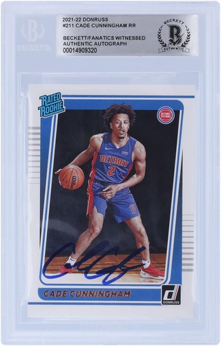 Autographed Cade Cunningham Pistons Basketball Slabbed Rookie Card | eBay