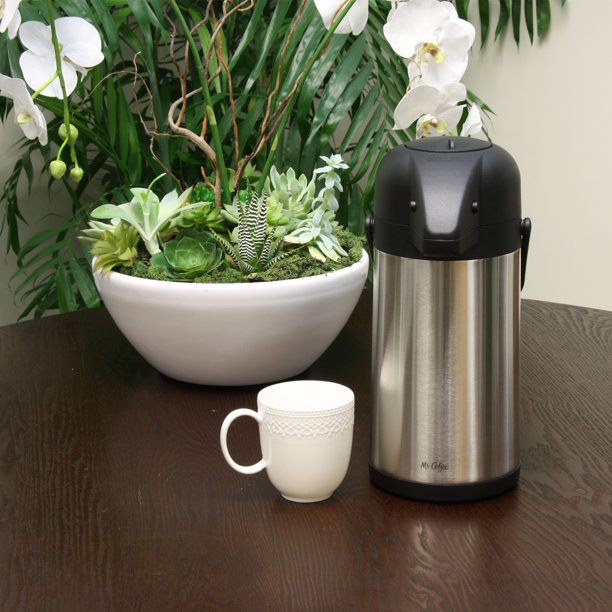 Mr. Coffee Javamax 2.2 Quart Stainless Steel Vacuum Sealed Double Wall Pump Pot | eBay