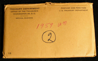 1959-P & D U.S. Mint 10 Coin Uncirculated Set With Envelope | eBay