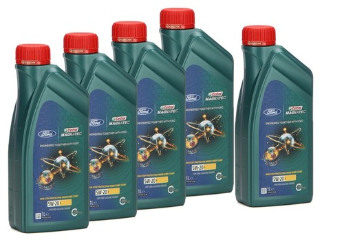 5 Lt Olio Motore Ford Castrol Magnatec Professional 5W20 EcoBoost WSS ...