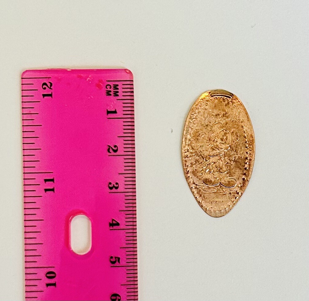 Disneyland Mickey Mouse Elongated Smashed Pressed Flattened Penny ...