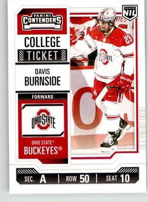 Davis Burnside 2025 Panini Ohio State University 7 Ohio State Buckeyes ...