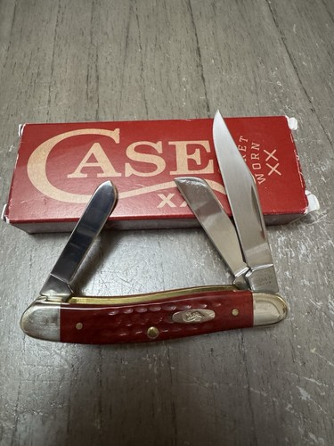 Case xx 6318 Medium Stockman Pocket Worn Old Rex Bone Corn Cob Jig New ...