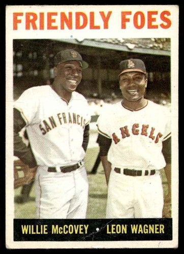 1964 Topps Friendly Foes (Willie McCovey/Leon Wagner) Giants #41 B C07 ...