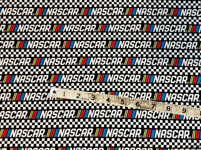 NASCAR RACING CHECKS COTTON FABRIC BTY | eBay