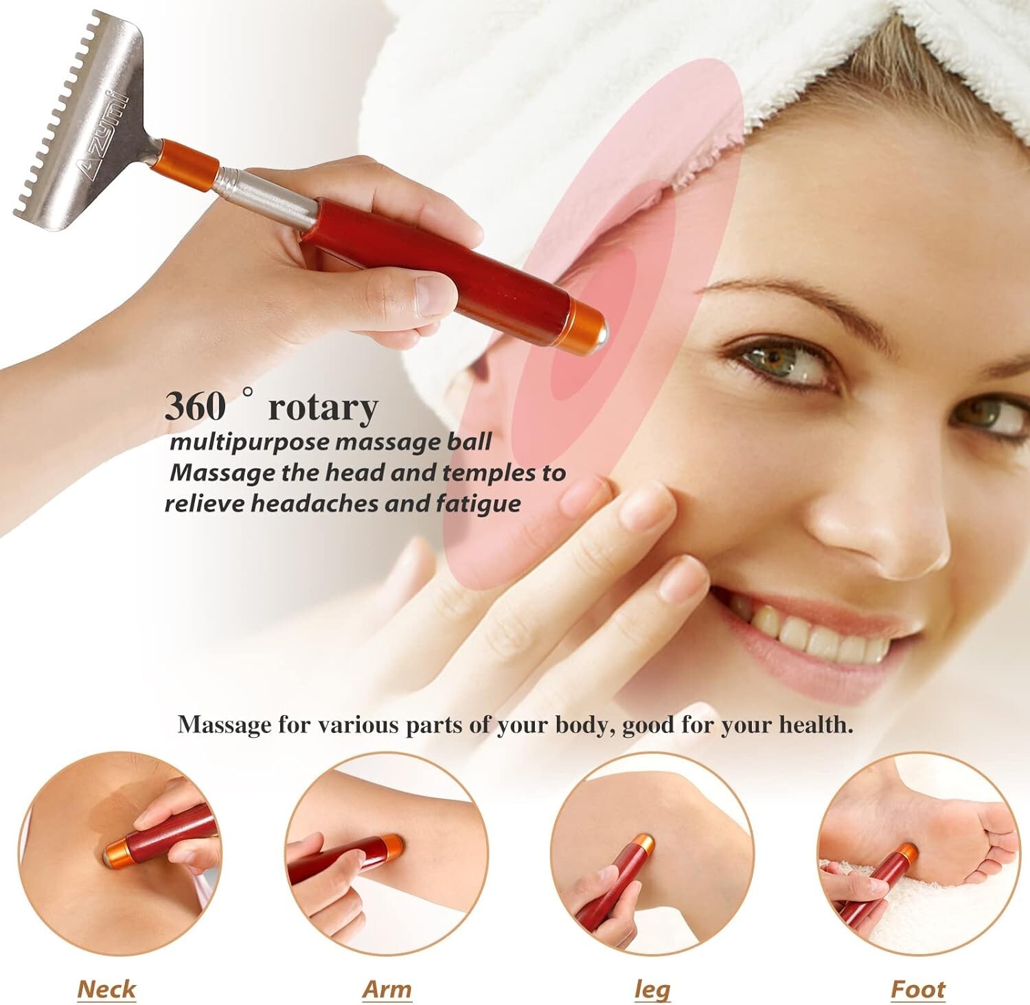 Large Back Scratcher, Azymi Telescopic Back Scratcher for Men Women ...