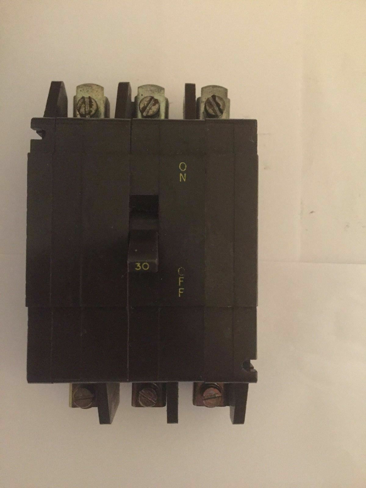 CRABTREE C50 3 POLE Triple MCB 7.5AMP 15AMP 30AMP 50AMP 60AMP BROWN ...