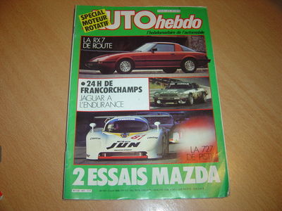Auto hebdo N°431 Mazda RX7 SDX.Mazda 717 C & 727 C. | eBay