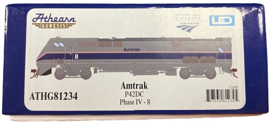 HO Scale Athearn G81234 Amtrak P40DC #8 Phase IV DCC Ready | eBay