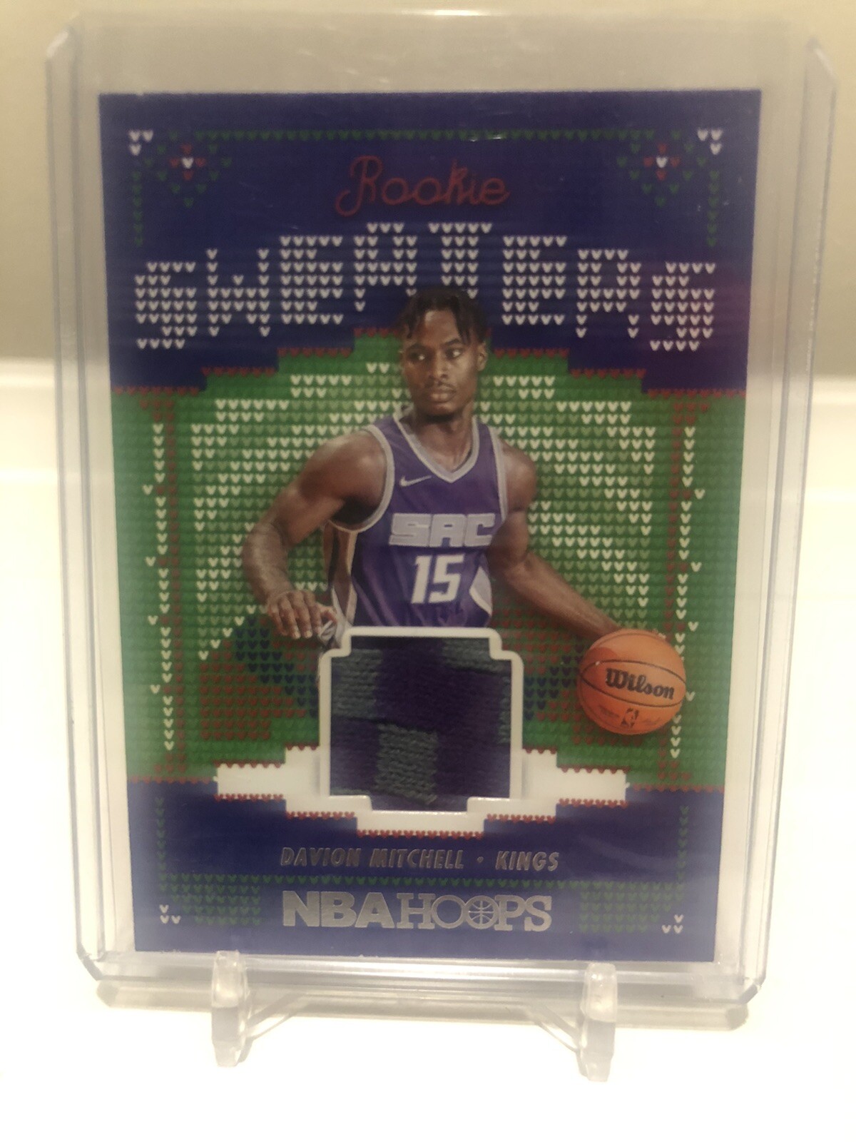 2021-22 NBA Hoops Winter Davion Mitchell Rookie Sweaters #RSW-DM KINGS ...