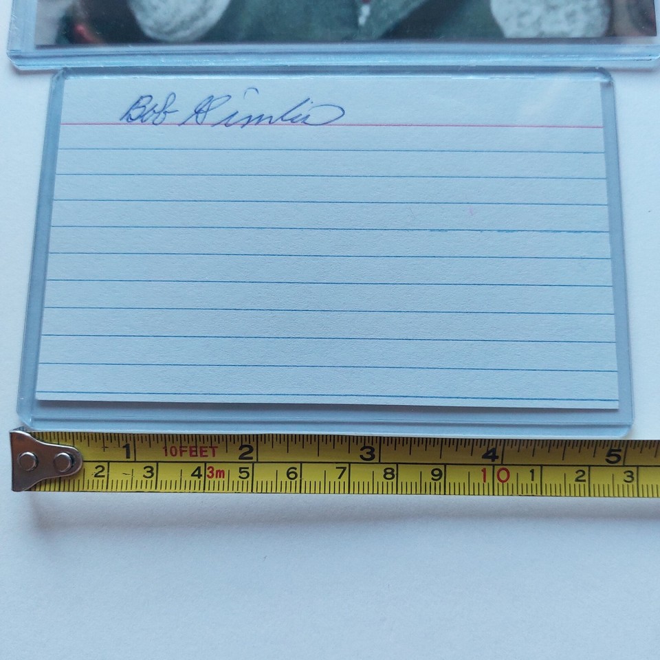 Bob Gimlin signed 3x5 Index Card 1967 Bigfoot Patterson Gimlin film ...