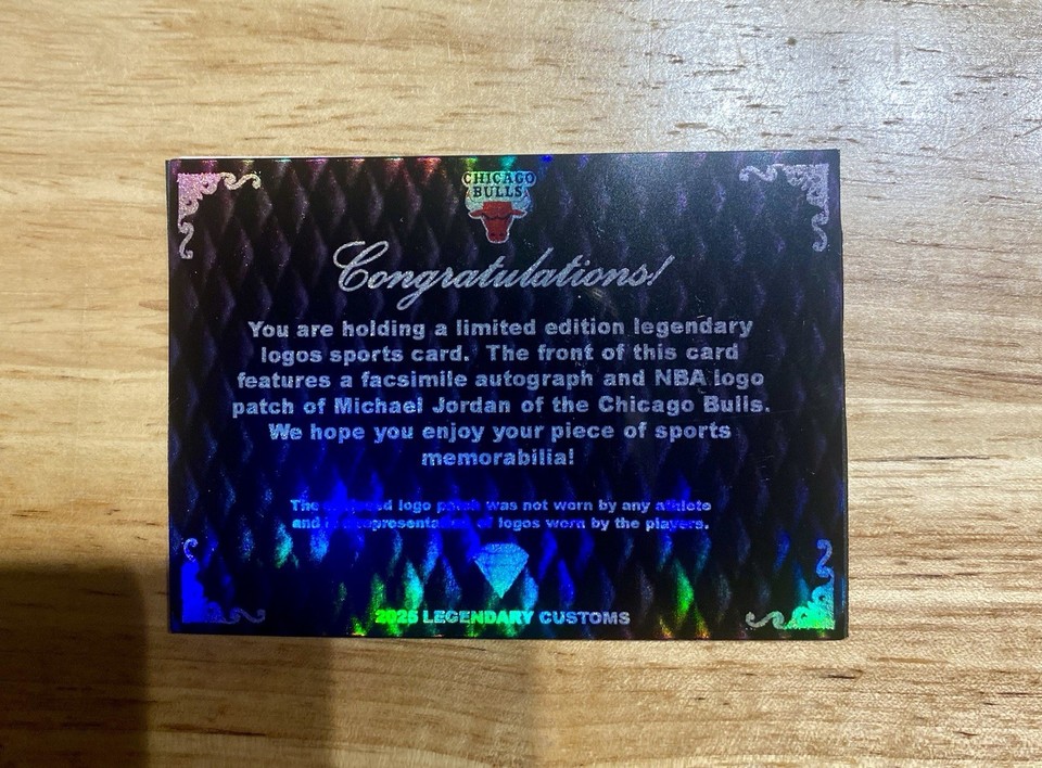 Michael Jordan Legendary Logos Logo man Refractor | eBay