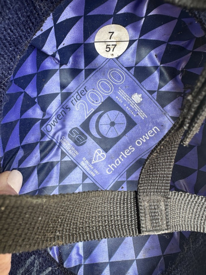 Charles Owen Rider 2000 Navy Velvet Show/Riding Hat Size 7 | eBay UK