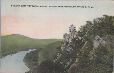 Lovers Leap Hancock Maryland MD Berkeley Springs West Virginia WV 1910s ...