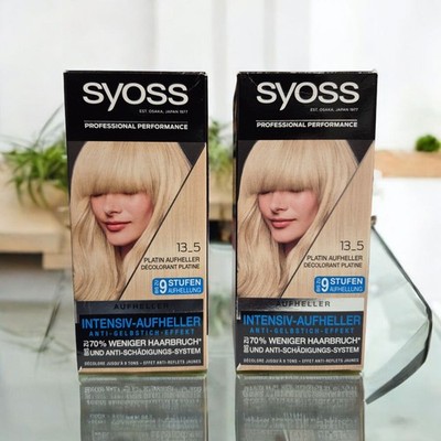 2×Syoss Intensiv-Aufheller Anti - Gelbstich - Effekt Platin Aufheller ...