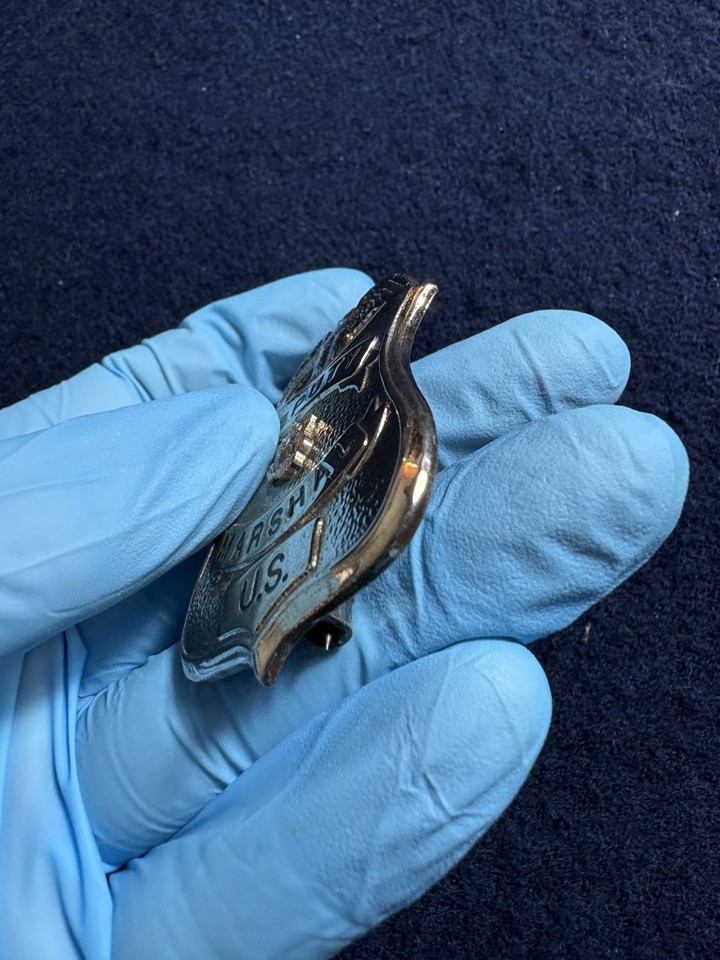 ANTIQUE "Deputy Marshal" U.S. Police Badge Pin Pinback Eagle Shield | eBay