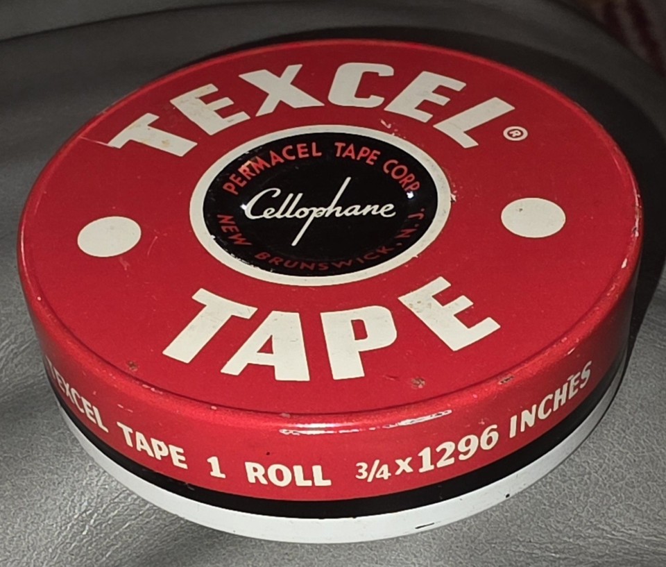 VINTAGE EMPTY TEXCEL TAPE TIN | eBay UK