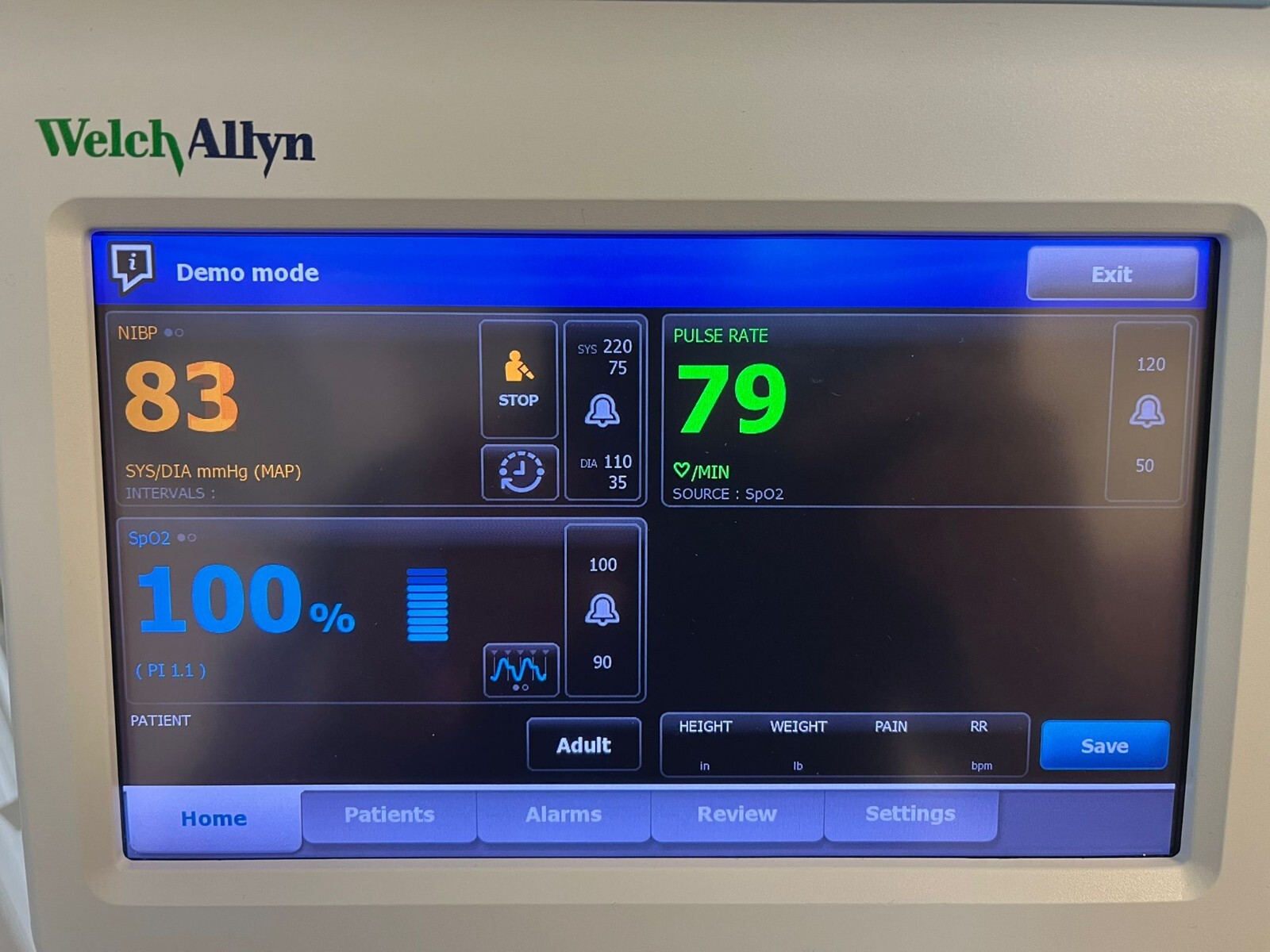 Welch Allyn Connex Vital Signs Monitor NIBP & SpO2 w/ Cart | eBay