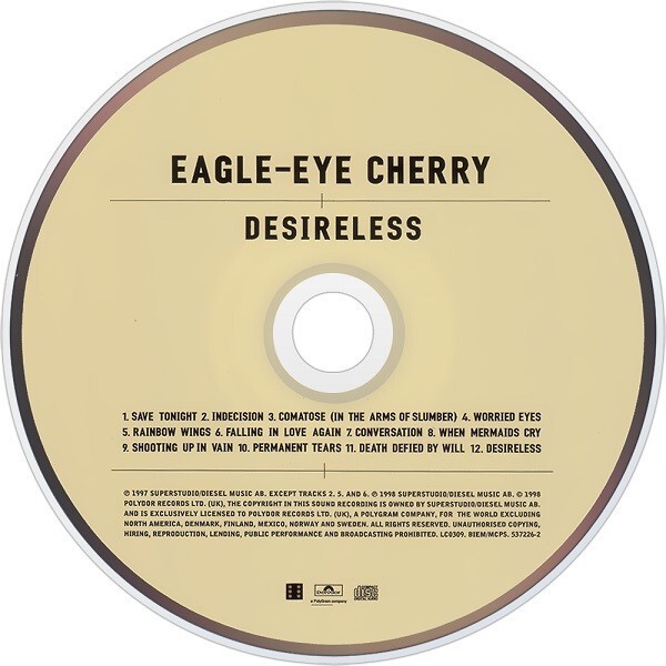 CD : EAGLE-EYE CHERRY - DESIRELESS - 1997 | eBay