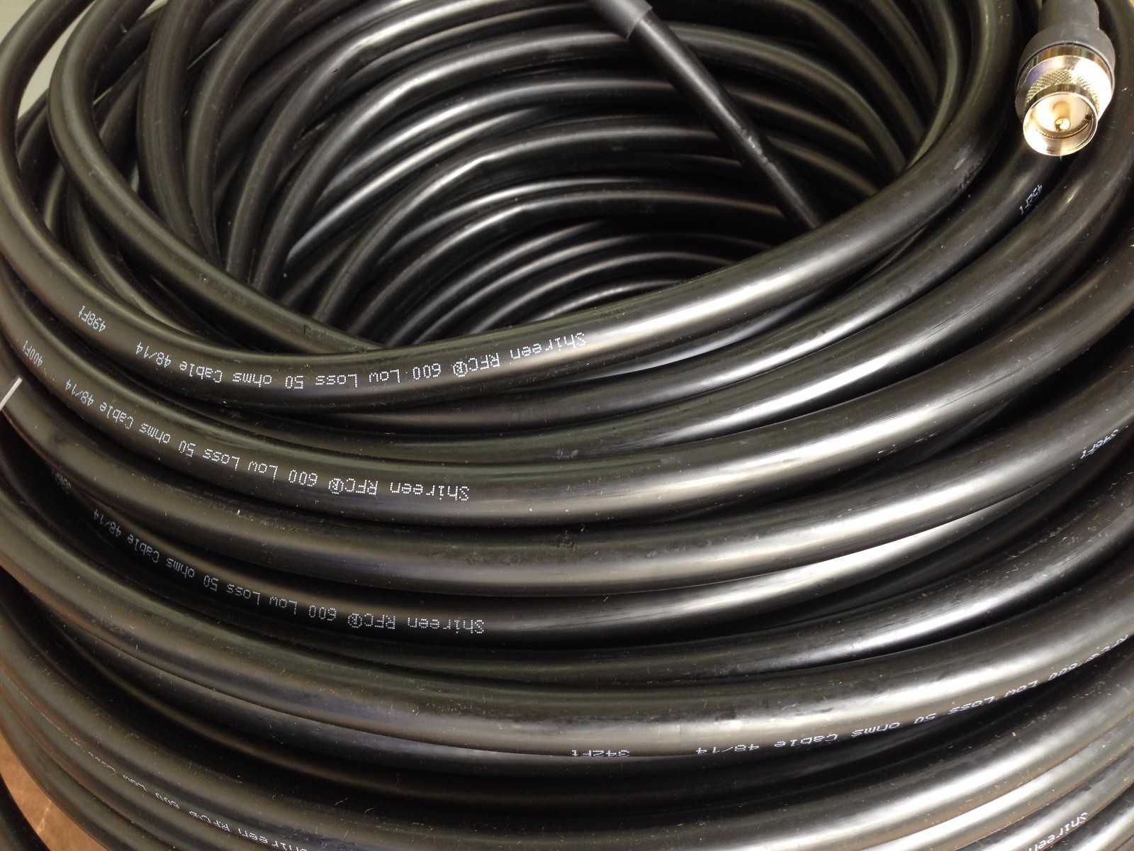 100 FEET RFC600 Antenna Jumper Patch Coax Cable PL-259 Connectors CB ...