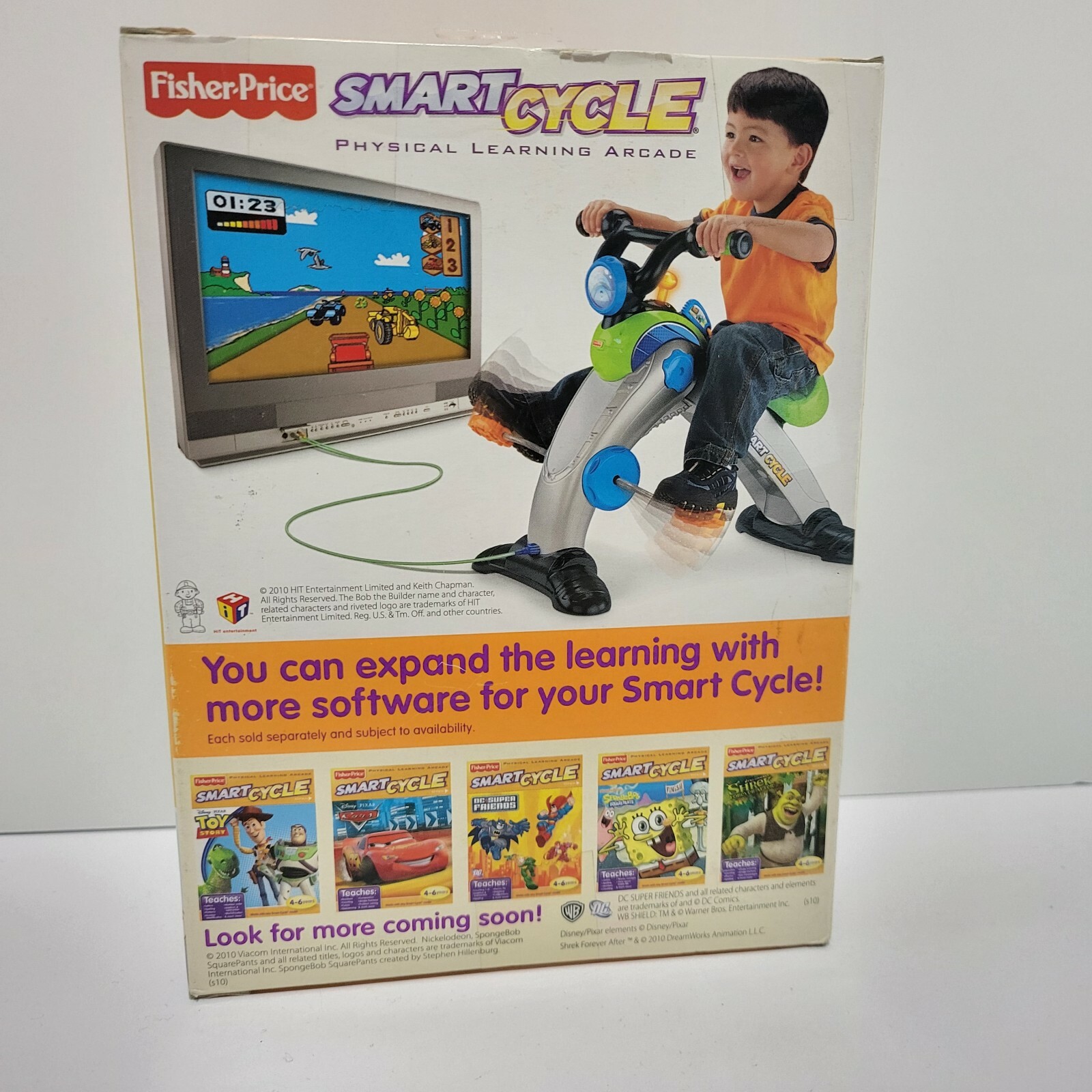 2010 Fisher Price Smart Cycle Bob The Builder NIB. Works with any smart ...