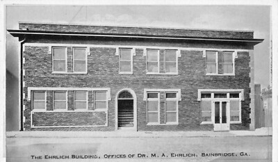 GA~GEORGIA~BAINBRIDGE~OFFICES OF DR. M.A. ERLICH~SKYTONE~C.1925 ...