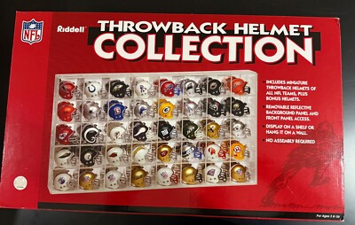 NFL Pocket Pros Throwback Helmet Collection - Complete / Boxed w ...