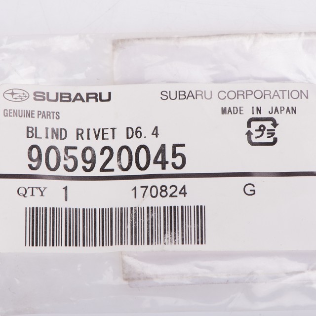 Subaru 905920045 Genuine OEM Factory Original Fuel Door Rivet for sale ...