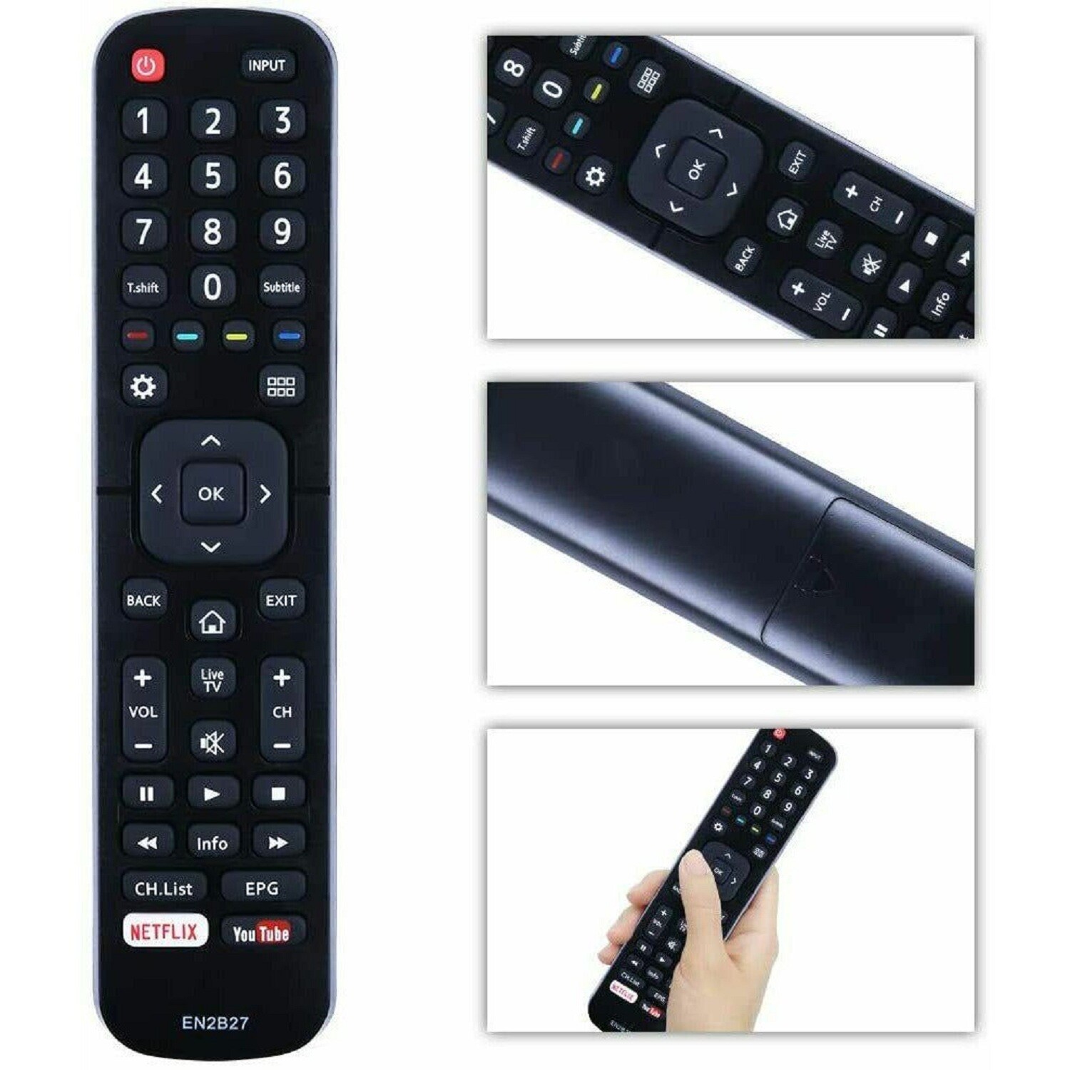 For Hisense TV Remote Control EN2B27 Universal 55M5010UW/65M5010UW ...