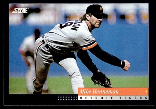 1994 Score Baseball Card Mike Henneman Detroit Tigers #117 | eBay