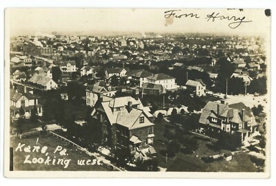 RPPC Aerial View of KANE PA McKean County 1906 Real Photo Postcard 1 | eBay