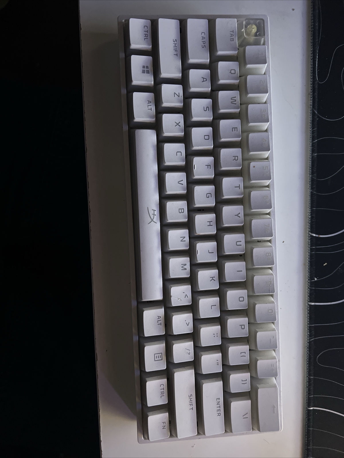 gk61 mechanical keyboard with Lubed Optical Yellow Switches And Hyperx ...