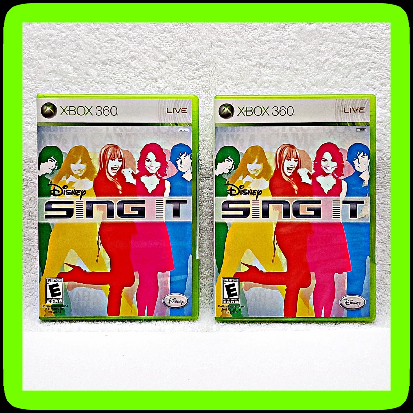 👩🏼‍🎤🧑🏻‍🎤 2 LOT DISNEY Sing It XBox 360 Miley Jonas Lovato Efron TESTED ...