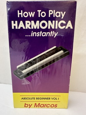 New How To Play Harmonica Instantly Absolute Beginner Vol 1 by Marcos VHS Hohner | eBay